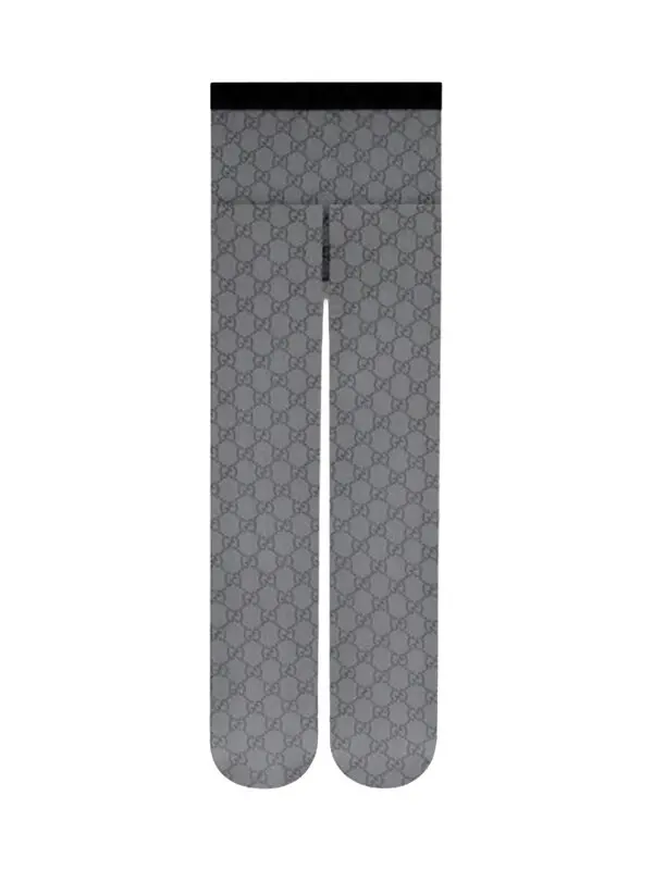 Gucci Gg Supreme Tights - Black