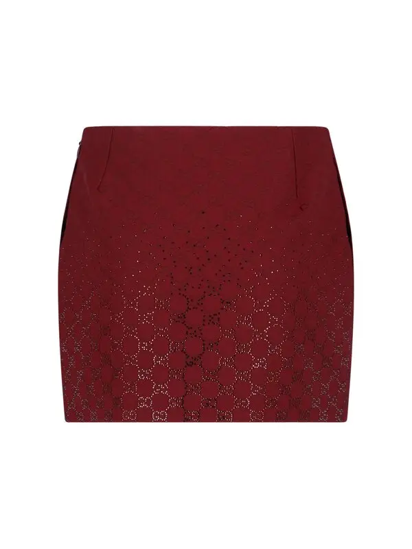 Gucci Mini Skirt With Gg Supreme Pattern