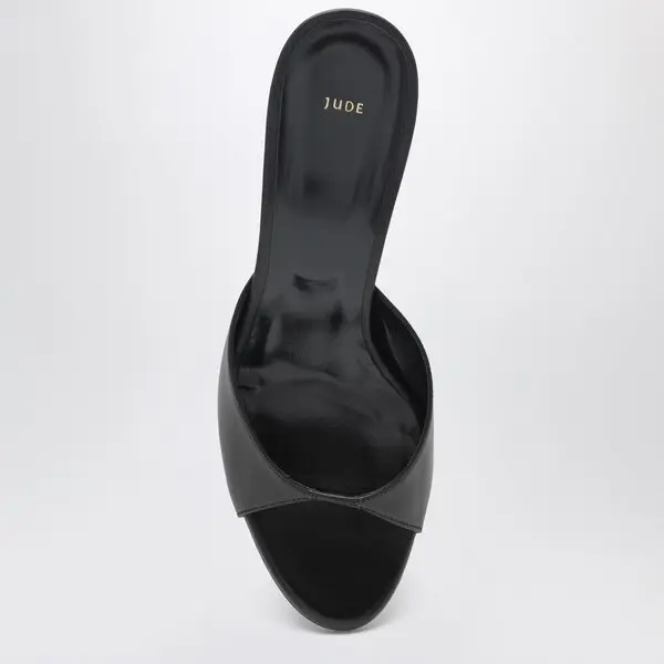 JUDE Haze Sandal In Leather - Black