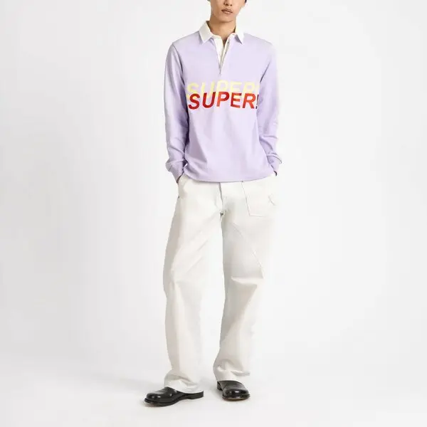 JW Anderson Lilac Super Super Polo Shirt