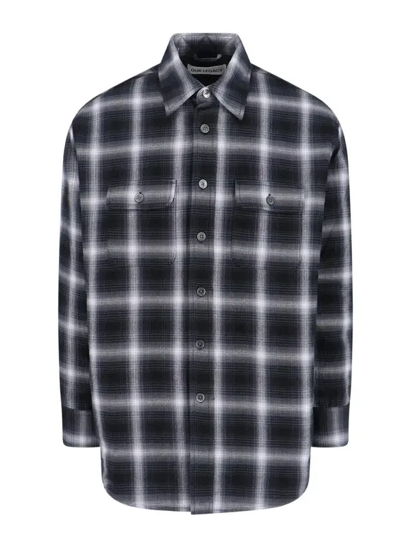 Our Legacy Check Shirt "moss