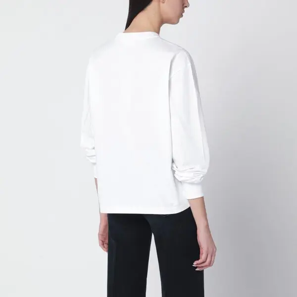 GANNI Logo Print Knit Top