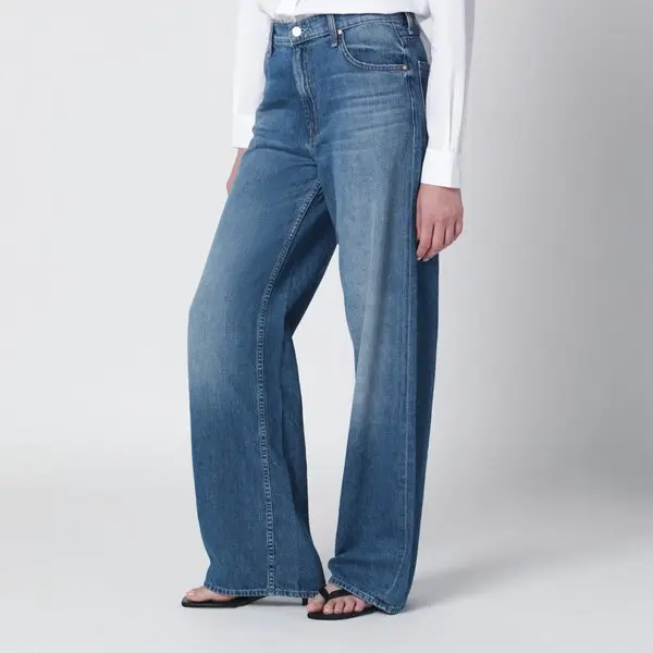 MOTHER Hit Shuffle Wide-leg Jeans - Blue