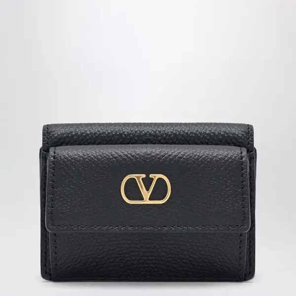 Valentino Garavani Vlogo Trifold Wallet - Black