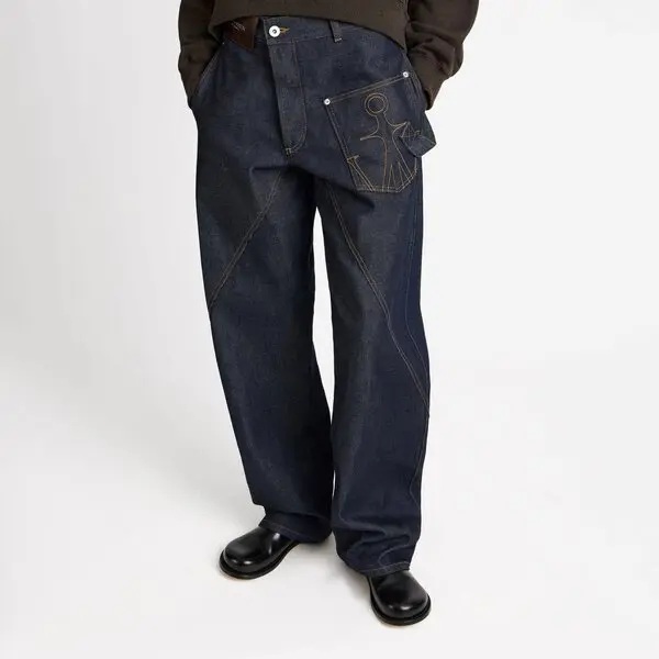 JW Anderson Twisted Denim Jeans - Blue