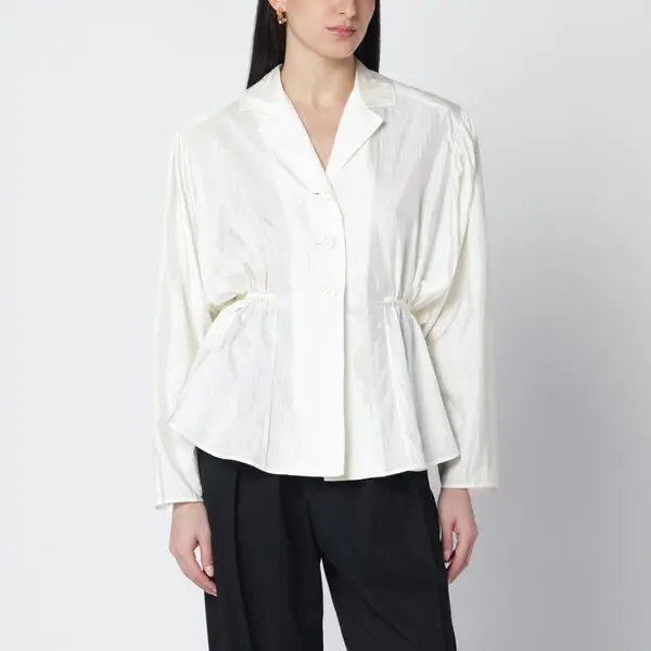 Chloé Silk-blend Blouse - Beige
