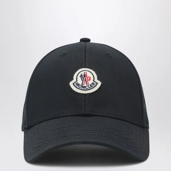 Moncler Baseball Cap With Logo - Black