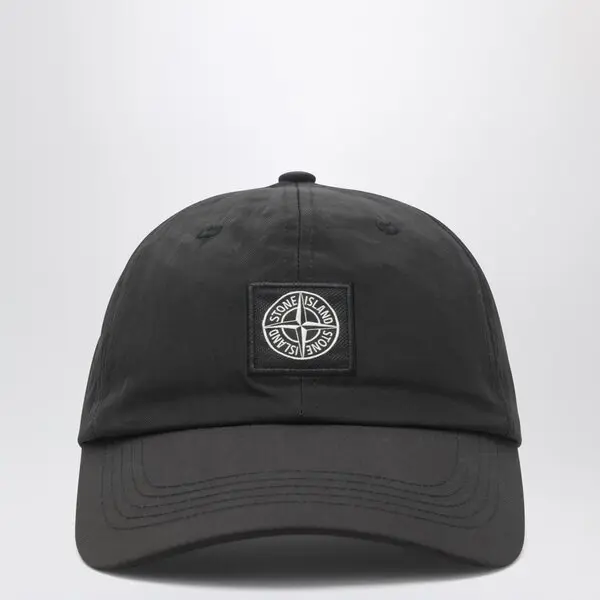 Stone Island Nylon Visor Cap - Black