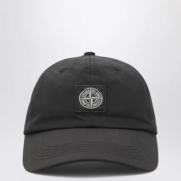 Stone Island Nylon Visor Cap - Black