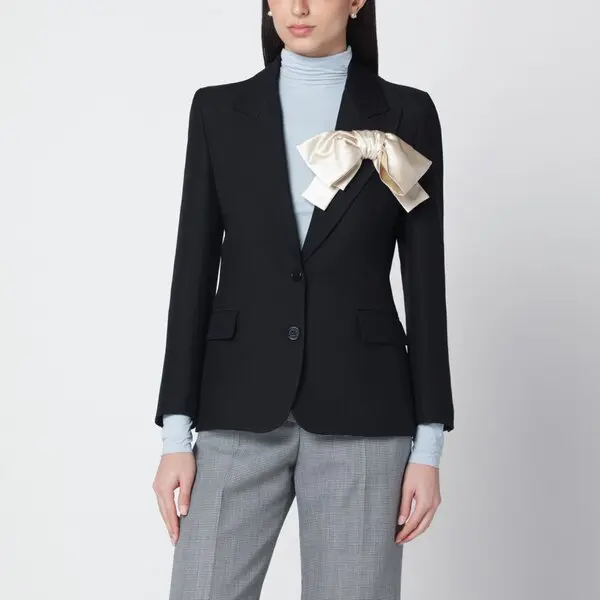 Valentino Garavani Single-breasted Jacket With Bow