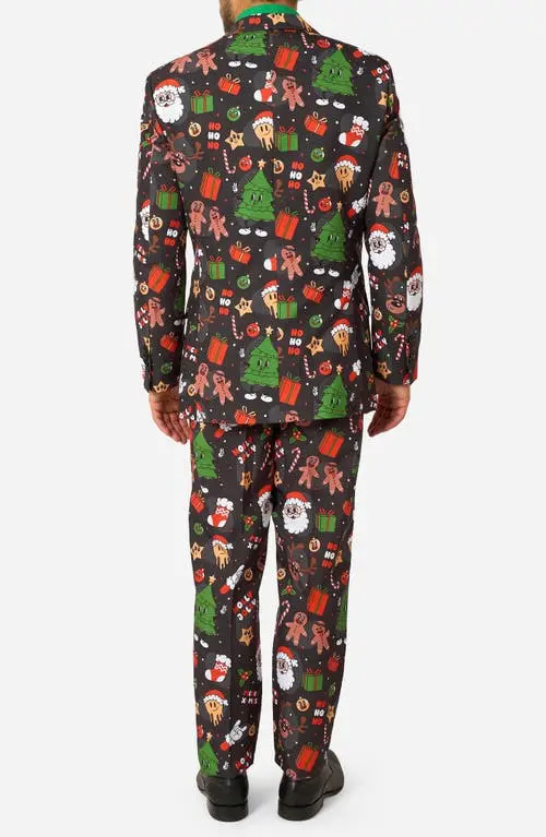 Opposuits Merry Jinglejoy Slim Fit Two-piece Suit & Tie Set