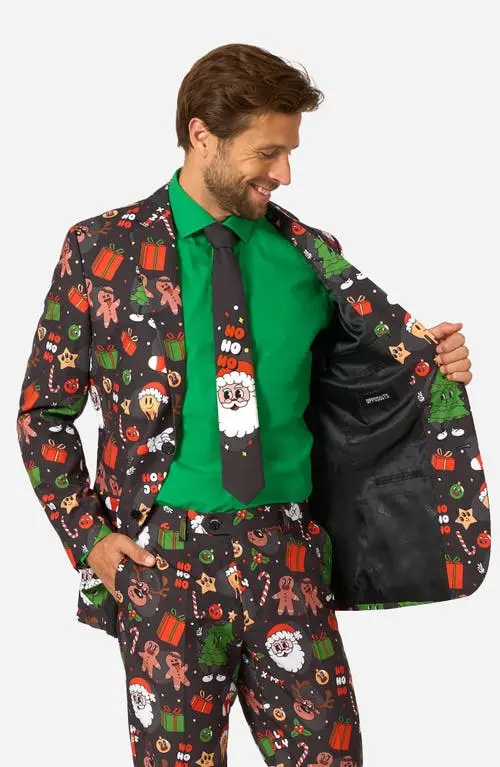 Opposuits Merry Jinglejoy Slim Fit Two-piece Suit & Tie Set