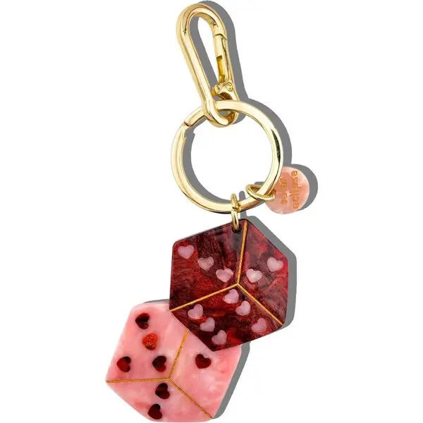 SOLAR ECLIPSE Lucky Dice Key Chain - Classic Pink