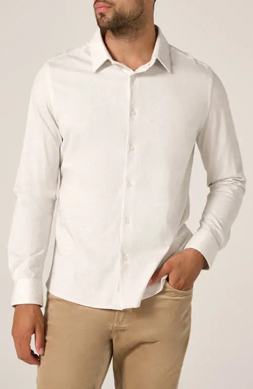 7 Diamonds Monty Performance Button-up Shirt - Natural