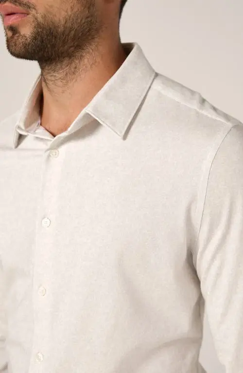 7 Diamonds Monty Performance Button-up Shirt - Natural