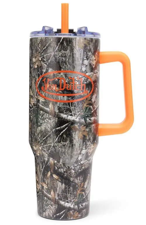 VON DUTCH 40oz Double Walled Insulated Stainless Steel Tumbler - Forest