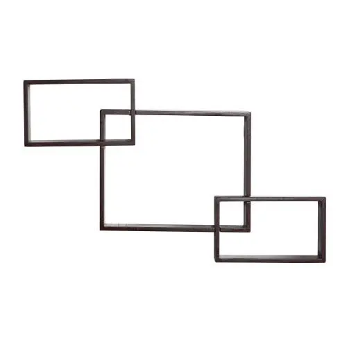 NEARLY NATURAL 31-in Floating Boxes Wall Shelves - Brown