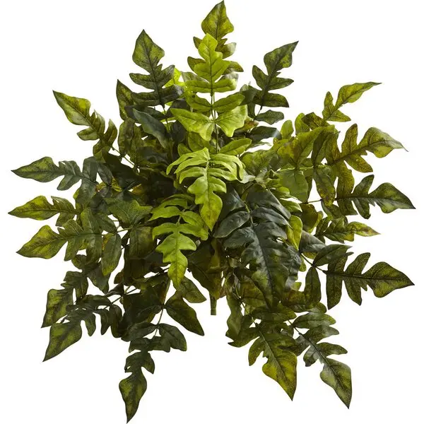 NEARLY NATURAL 24-in Holly Fern Artificial Plant - Green