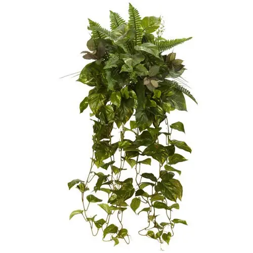 NEARLY NATURAL 36-in Mixed S Hanging Artificial Plant - Green