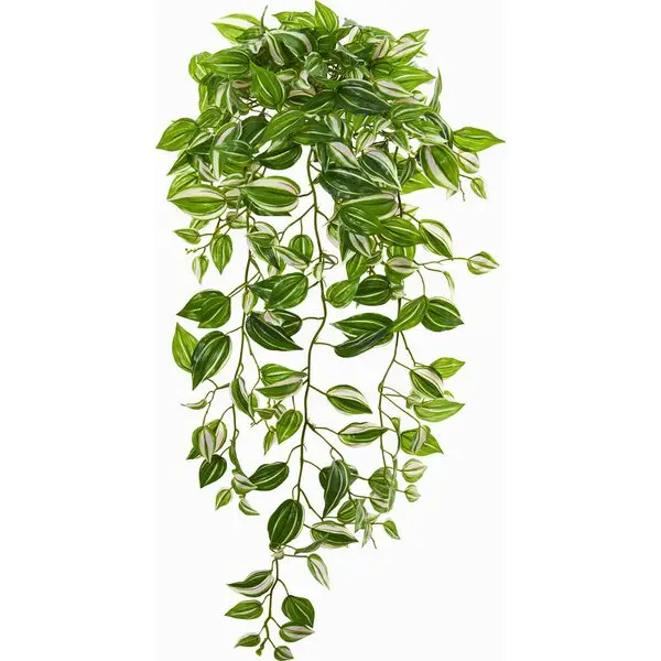 NEARLY NATURAL 32-in Purple Heart Ever Hanging Artificial Plant - Green