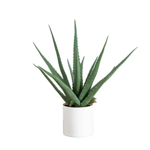 NEARLY NATURAL 17.5-in Artificial Agave Plant - Green