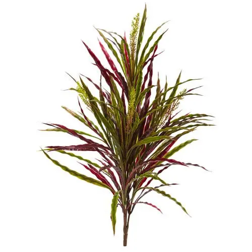 NEARLY NATURAL 28-in Fall Vanilla Grass Artificial Plant - Green