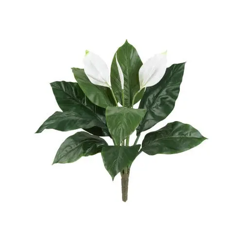 NEARLY NATURAL 24-in Spathiphyllum Artificial Plant - Green