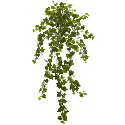 NEARLY NATURAL 36-in Curly Ivy Artificial Hanging Plant - Green