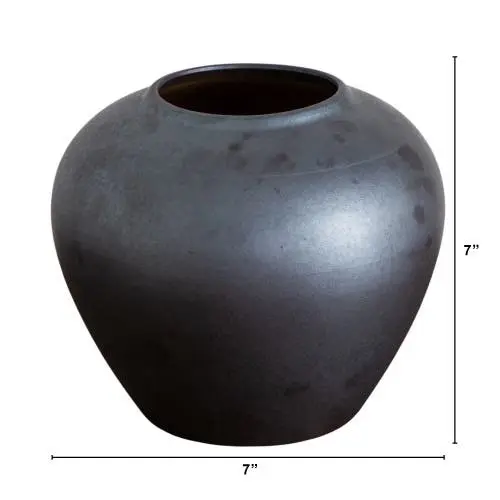 NEARLY NATURAL 7-in Round Urn Vase