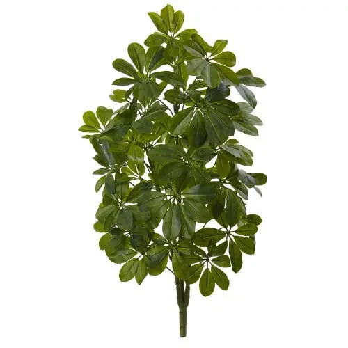 NEARLY NATURAL 32-ft-ft Baby Schefflera Artificial Plant - Green