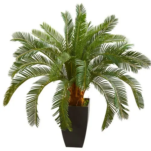 NEARLY NATURAL 30-in Cycas Artificial Plant - Green