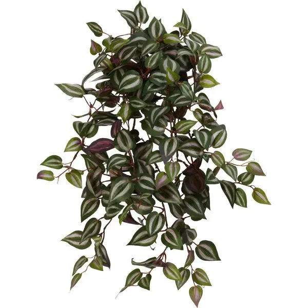 NEARLY NATURAL 23-in Wandering Jew Hanging Artificial Plant - Green