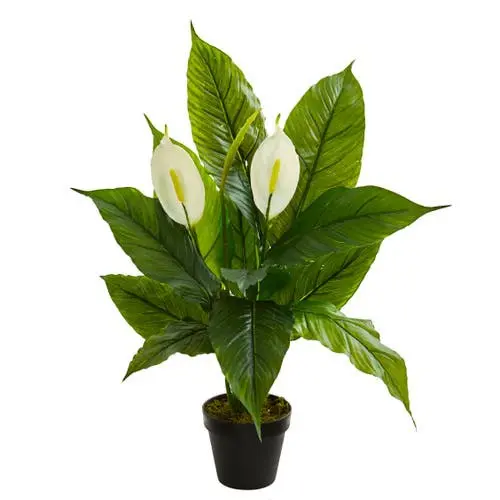 NEARLY NATURAL 26-in Spathiphyllum Artificial Plant - Green