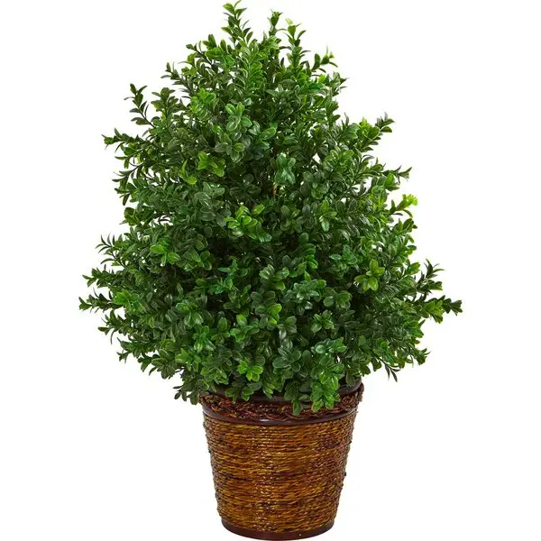 NEARLY NATURAL 23-in Sweet Grass Artificial Plant In Basket - Green