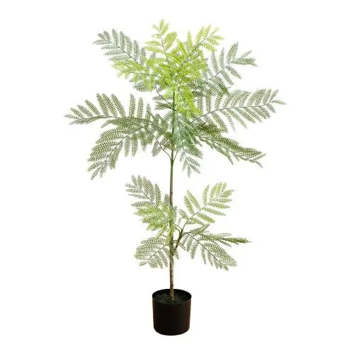 NEARLY NATURAL 3.5-ft Artificial Minimalist Jacaranda Tree - Green