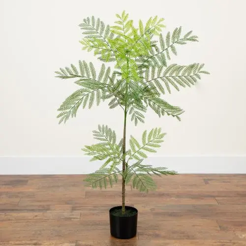 NEARLY NATURAL 3.5-ft Artificial Minimalist Jacaranda Tree