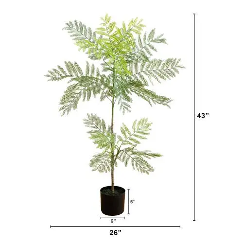 NEARLY NATURAL 3.5-ft Artificial Minimalist Jacaranda Tree