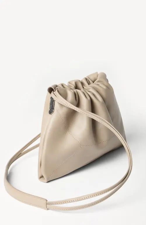 Brunello Cucinelli Calfskin Bc Duo Pouch Bag