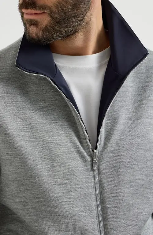 Brunello Cucinelli Nylon Reversible Jacket - Navy Blue