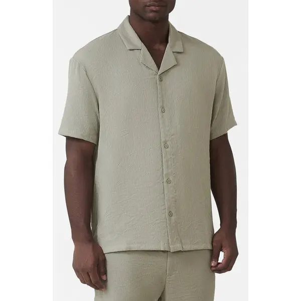 MAUVAIS Fiorano Relaxed Fit Shirt - Medium Green