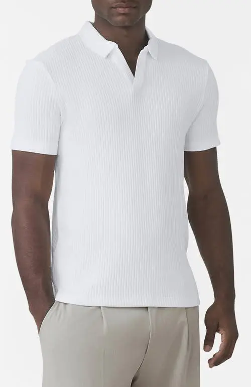 MAUVAIS Elysee Slim Ribbed Revere Polo