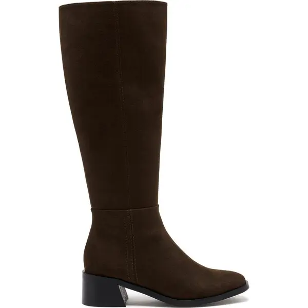 THERAPY AUSTRALIA Neva Knee-high Boot - Chocolate Faux Suede