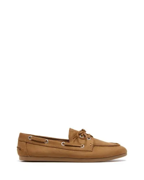 THERAPY AUSTRALIA Sailor Boat Shoe - Toffee Microsuede