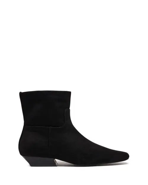 THERAPY AUSTRALIA Xanthe Ankle Boot - Black Faux Suede