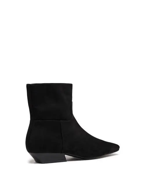 THERAPY AUSTRALIA Xanthe Ankle Boot - Black Faux Suede