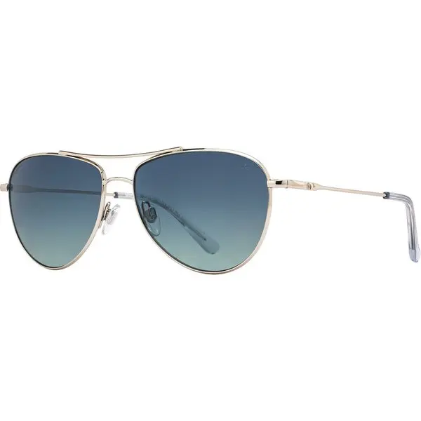AMERICAN OPTICAL Margot 58mm Aviator Sunglasses - Silver - Ngn-p