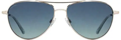 AMERICAN OPTICAL Margot 58mm Aviator Sunglasses - Silver - Ngn-p