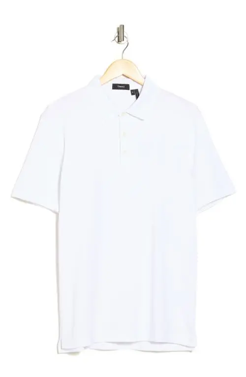 Theory Short Sleeve Polo - White