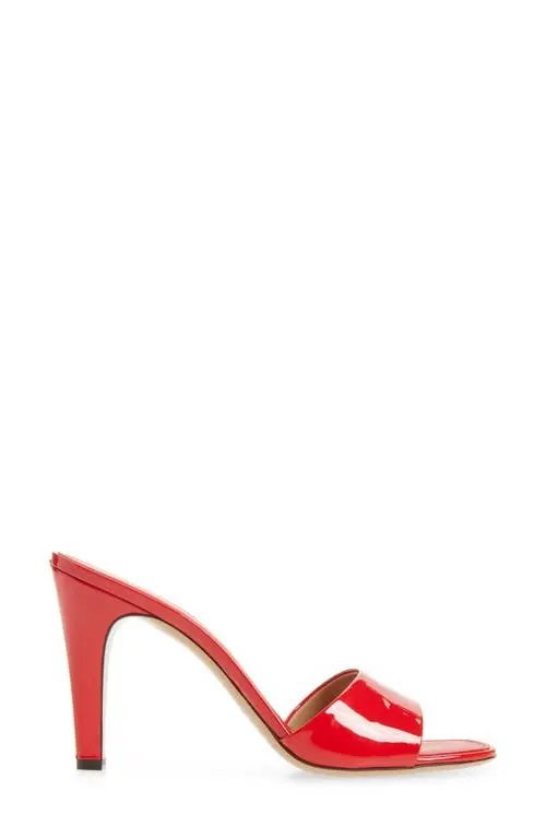 FERRAGAMO Tatiana Slide Sandal - Flame Red Biscotto Flame Red