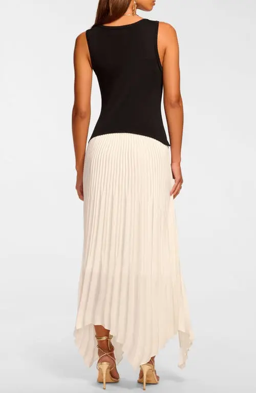 Ramy Brook Davinia Pleated Sleeveless Dress